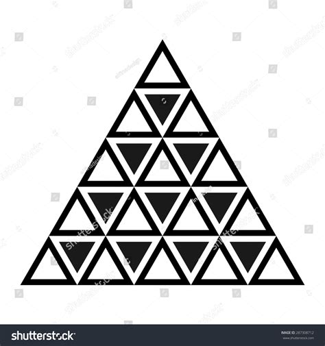 Triangles Pyramid Vector Geometric Design Triangle Stock Vector Royalty Free