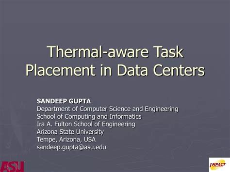 Ppt Thermal Aware Task Placement In Data Centers Powerpoint