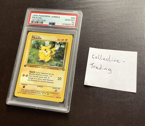 Mavin Original 1999 Psa 10 First Edition Pikachu Pokemon Card Jungle