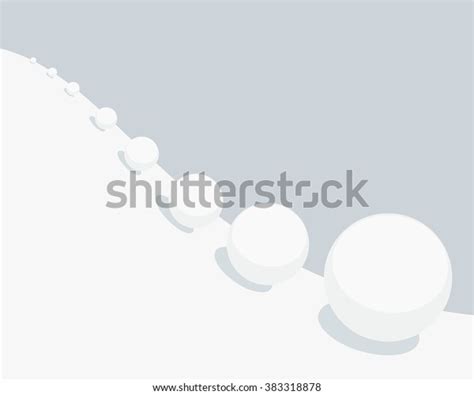 Vector Illustration Snowball Effect Stock Vector Royalty Free 383318878