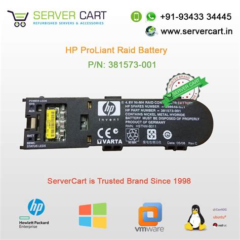 Hp Proliant Raid Controller Battery Pn 381573 001 Servercart
