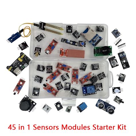 For Arduino 45 In 1 Sensors Modules Starter Kit Better Than 37in1 Sensor Kit 37 In 1 Sensor Kit