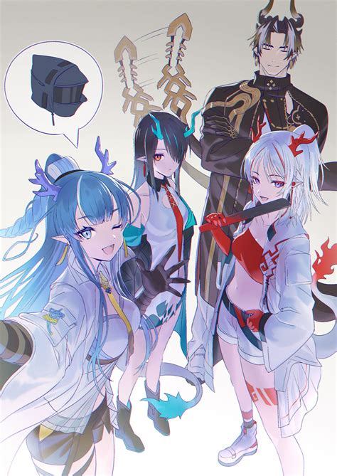 Doctor Nian Dusk Ling And Chong Yue Arknights Drawn By Imone