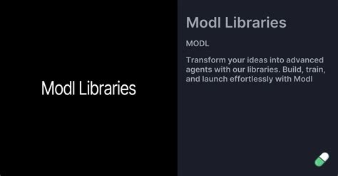 Modl Libraries Modl Pump