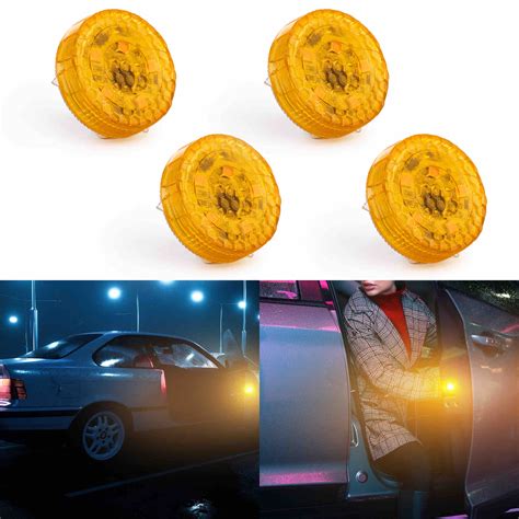 Опаковка от 4 броя комплект светлини с 5 магнитни безжични автомобилни светодиода за