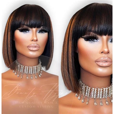 10 Inch Human Hair Bob Etsy