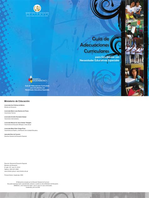 Manual De Adecuaciones Curriculares Pdf Plan De Estudios Evaluación