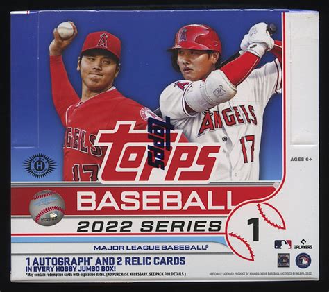 2022 Topps Series 1 Baseball Hta Hobby Jumbo Box Pristine Auction