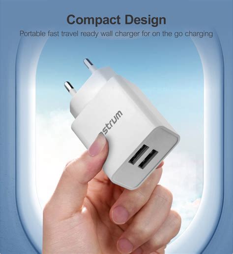 Pro Dual U W Dual Usb Travel Wall Charger Usb C Cable White Experience The Difference