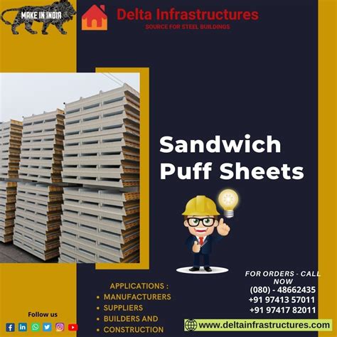 Sandwich Puff Panels Manufacturers In Bangalore Delta Infrastructures