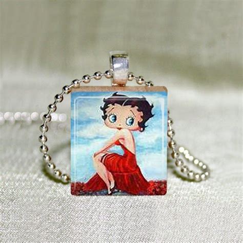Scrabble Jewelry Betty Boop 2 Pendant Or Necklace Betty