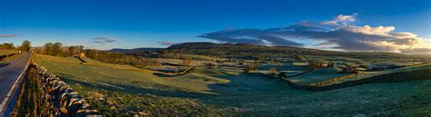 전형적인 요크셔 데일스 풍경 웬슬리데일 요크셔 데일스 노스 요크셔 영국 영국의 시골 도로와 시골의 파노라마 0명에 대한 스톡 사진 및 기타 이미지 Istock