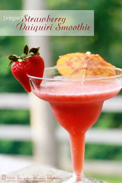 Sugar Bean Bakers Virgin Strawberry Daiquiri Smoothie
