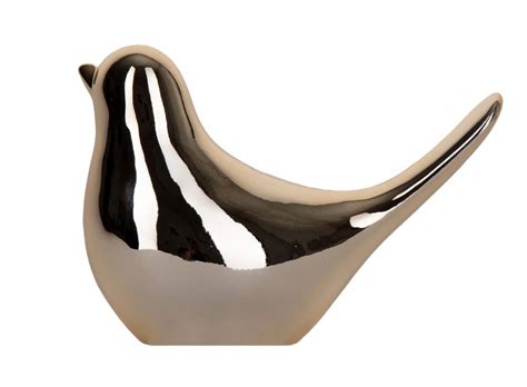 PTASZEK CERAMICZNY ZŁOTY 7 CM FIGURKA OZDOBA 11874973123 oficjalne