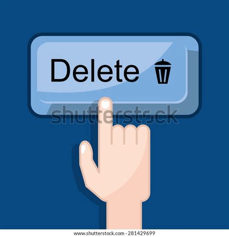 Press Button Delete Stock Vector Royalty Free Shutterstock