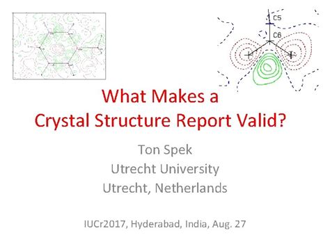 What Makes A Crystal Structure Report Valid Ton