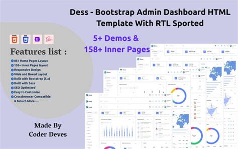 Dess Bootstrap Admin Dashboard Html Template With Rtl Sported