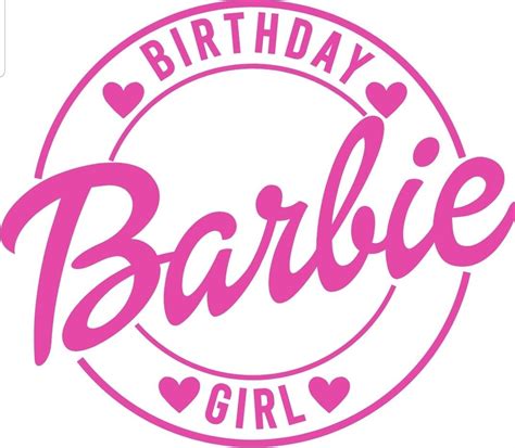 Barbie Logo Svg Barbie Logo Vector Barbie Birthday Barbie Print Svg