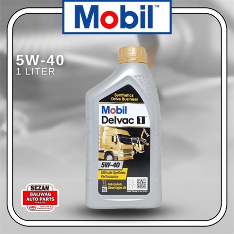 MOBIL 5W-40 FULLY SYNTHETIC MOBIL DELVAC 1 DIESEL ENGINE OIL 1 LITER ...