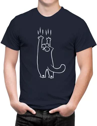 Camiseta Masculina Gato Arranhando Cat Love Pet Camisa Parcelamento