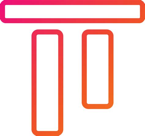 Top Alignment Vector Icon Design Illustration 21679688 Vector Art At