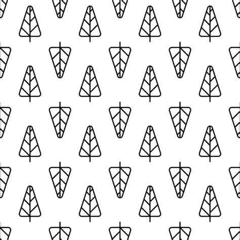 Premium Vector Pine Tree Seamless Pattern Background