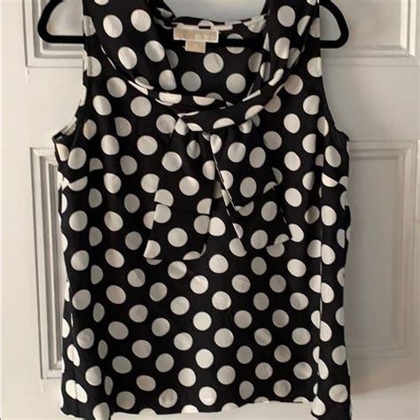 Michael Michael Kors Tops Polka Dot Michael Kors Silk Blouse Poshmark