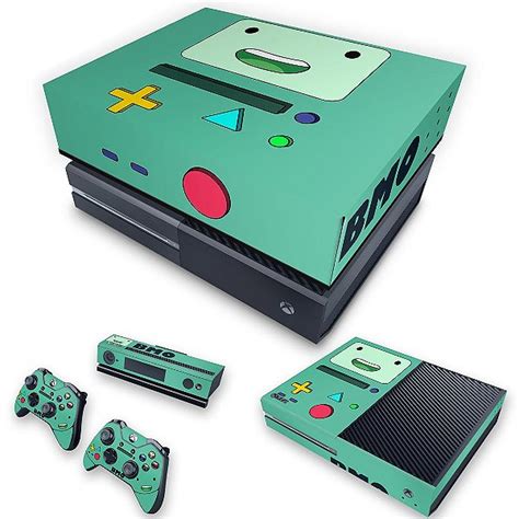 KIT Xbox One Fat Skin E Capa Anti Poeira BMO Hora De Aventura Pop
