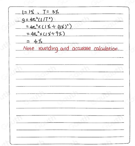 Solved 15 While Measuring The Acceleration Due To Gravity By A Simple