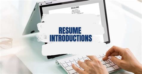 Resume Introductions How To Write A Resume Opening That Works