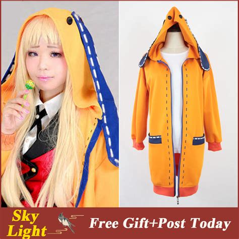 Anime Kakegurui School Girl Jk Uniform Hoodie Runa Yomotsuki Cosplay