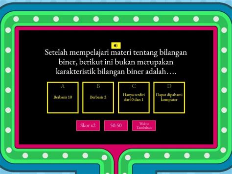 Bilangan Biner Gameshow Quiz