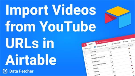How To Import Videos From Youtube Urls In Airtable Youtube