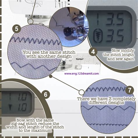 How To Modify Stitches On The Sewing Machine Dream It