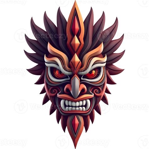 Red Mask With Sharp Teeth 65882873 Png