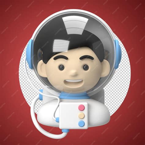Premium Psd Male Astronaut 3d Avatar Illustration