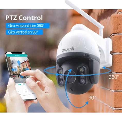 Cámara Ptz Wifi Exterior Hd 2mp Motorizada 360° Metal Ir50 Smart Home