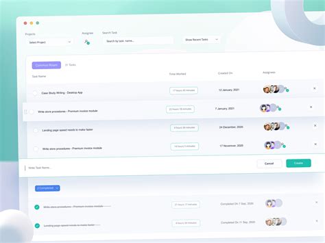 task page by razy hassan on dribbble