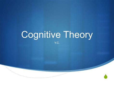 Cognitive Theory Ppt