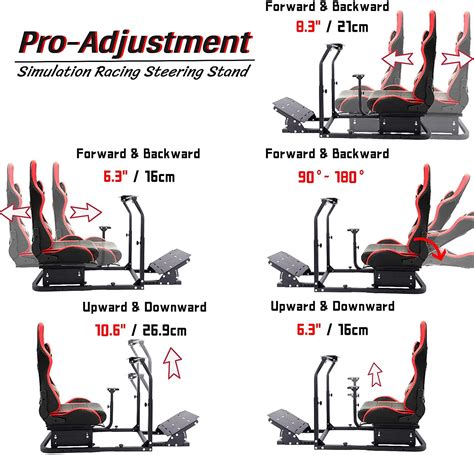 Buy Minneer Simulator Driving Cockpit With Racing Red Seat Compatible