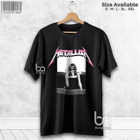 Jual Kaos Metalica Lalisa Manoban Metalisa Lisa Blackpink Baju Distro Musik KPOP Korean Style