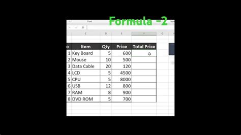 Product Formula Excelshortcuts Excelfunctions Exceltips Exceltricks