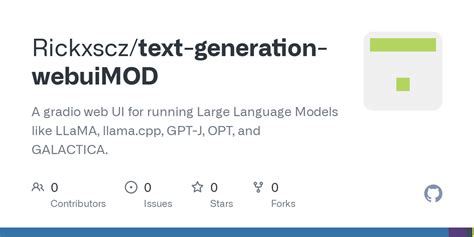 Text Generation Webuimod Low Vram Guide Md At Main · Rickxscz Text Generation Webuimod · Github