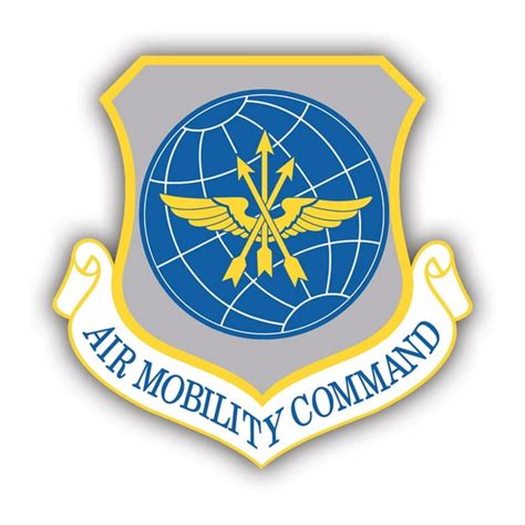 Amc Air Mobility Command Shield Sticker Decal Self Adhesive Vinyl