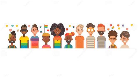 Illustration Of Couples Of Different Ages Races And Sexual