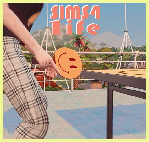 Sims41ife Happy Ping Pong Functional Ping Pong Table
