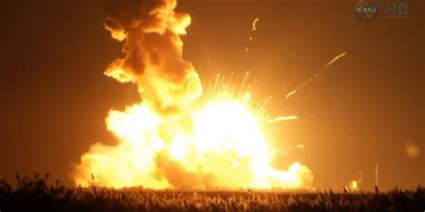 Antares Rocket Explodes Shortly After Lift Off From Virginia Launch