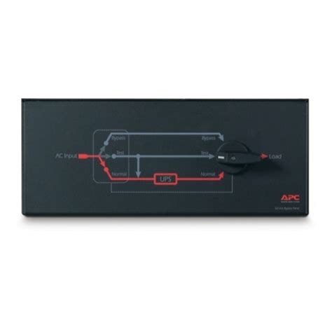 apc service bypass panel 200 208 240v 100a mbb hardwire input