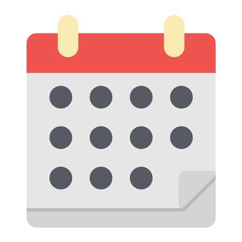 Estilo De Ilustração Vetorial Do Calendário Vetor Premium