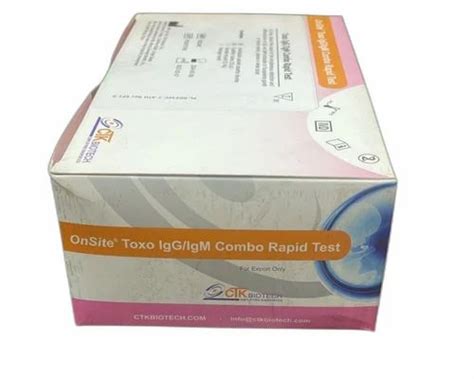 Onsite Toxo Igg Igm Combo Rapid Test Kit At ₹ 1100kit Rapid Cards In